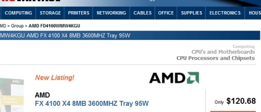 AMD FX-4100 CPU also gets listed - CPU - News - HEXUS.net
